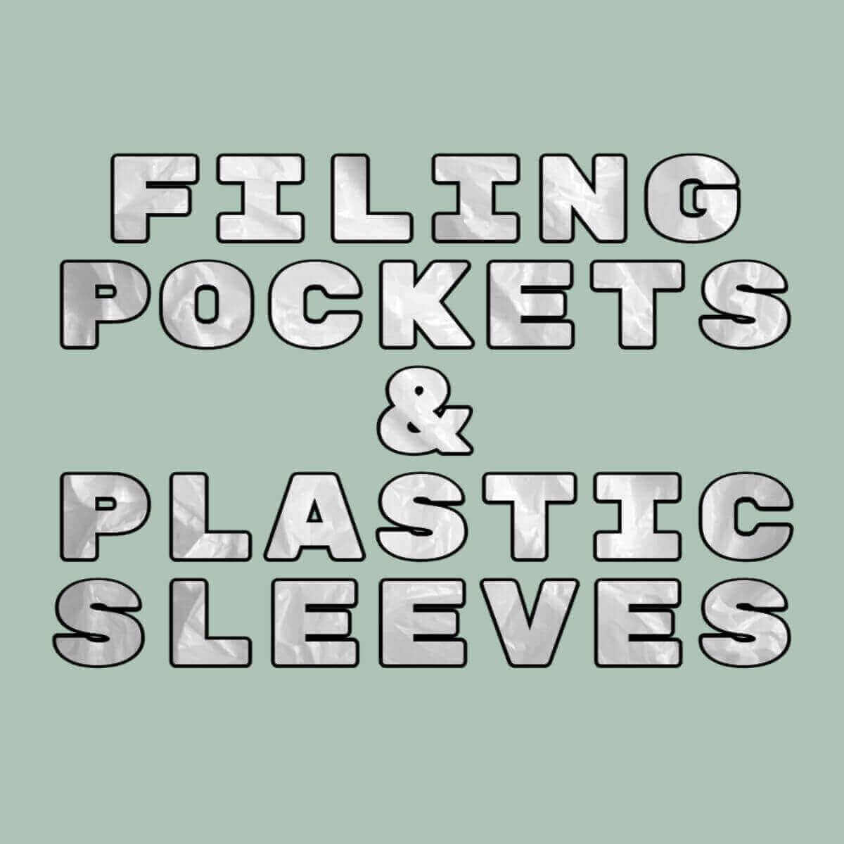 Filing Pockets & Plastic Sleeves – Paperly
