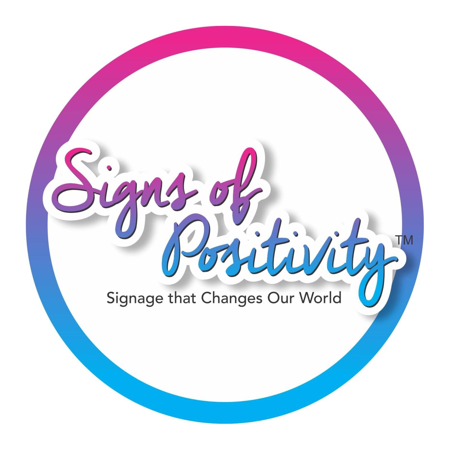 Signs of Positivity Magnets & Stickers – Paperly
