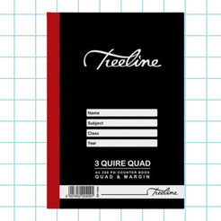 A4 3 Quire Hard Cover Exercise Books - 288 Page – Paperly