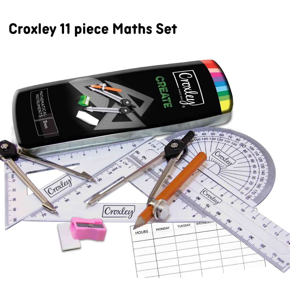 Maths Set (11 Piece) - Croxley – Paperly