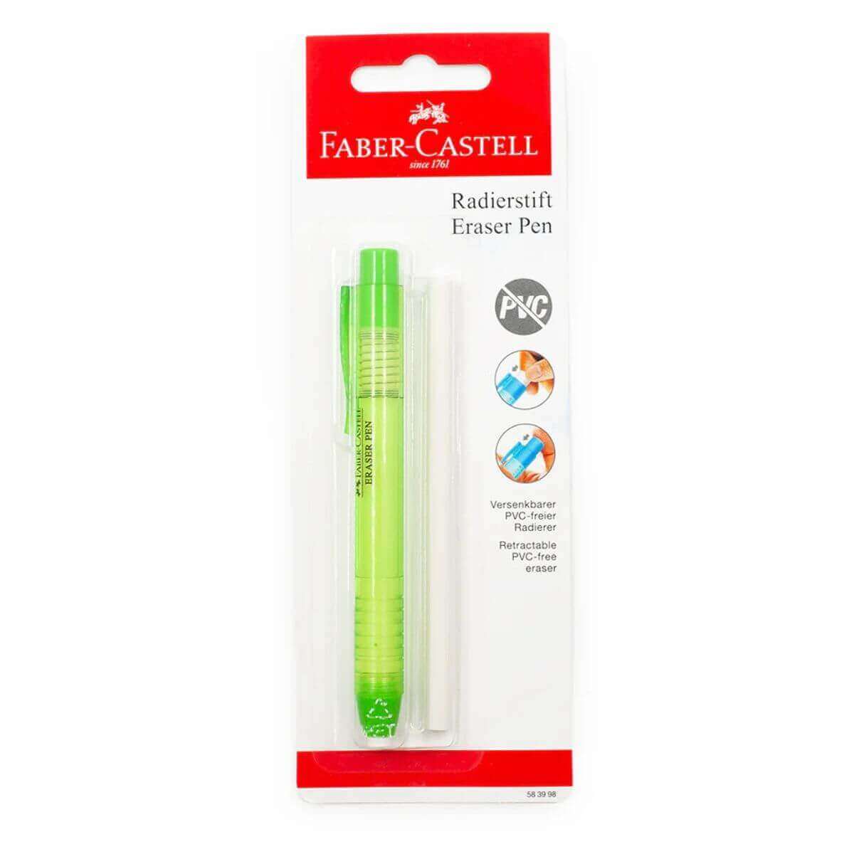 Faber-Castell Eraser Pen - Green – Paperly