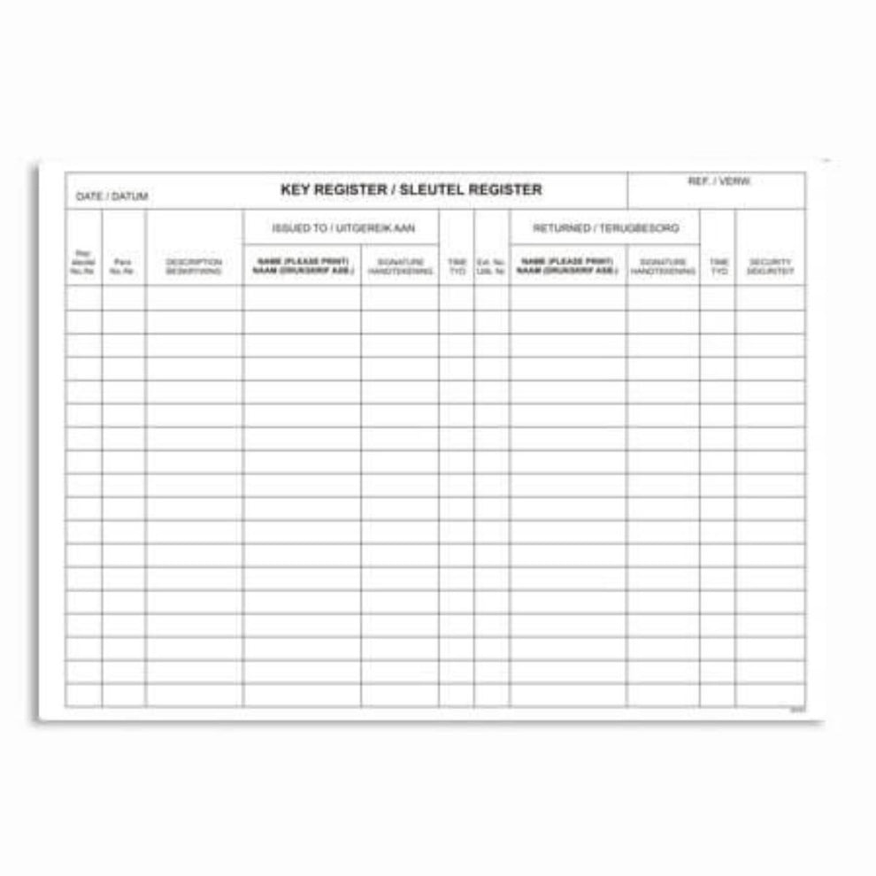 Key Register – Paperly