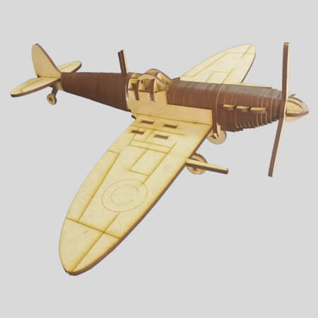 RBE Laser Cut Supermarine Spitfire Model | Aviation Craft Kit – Paperly